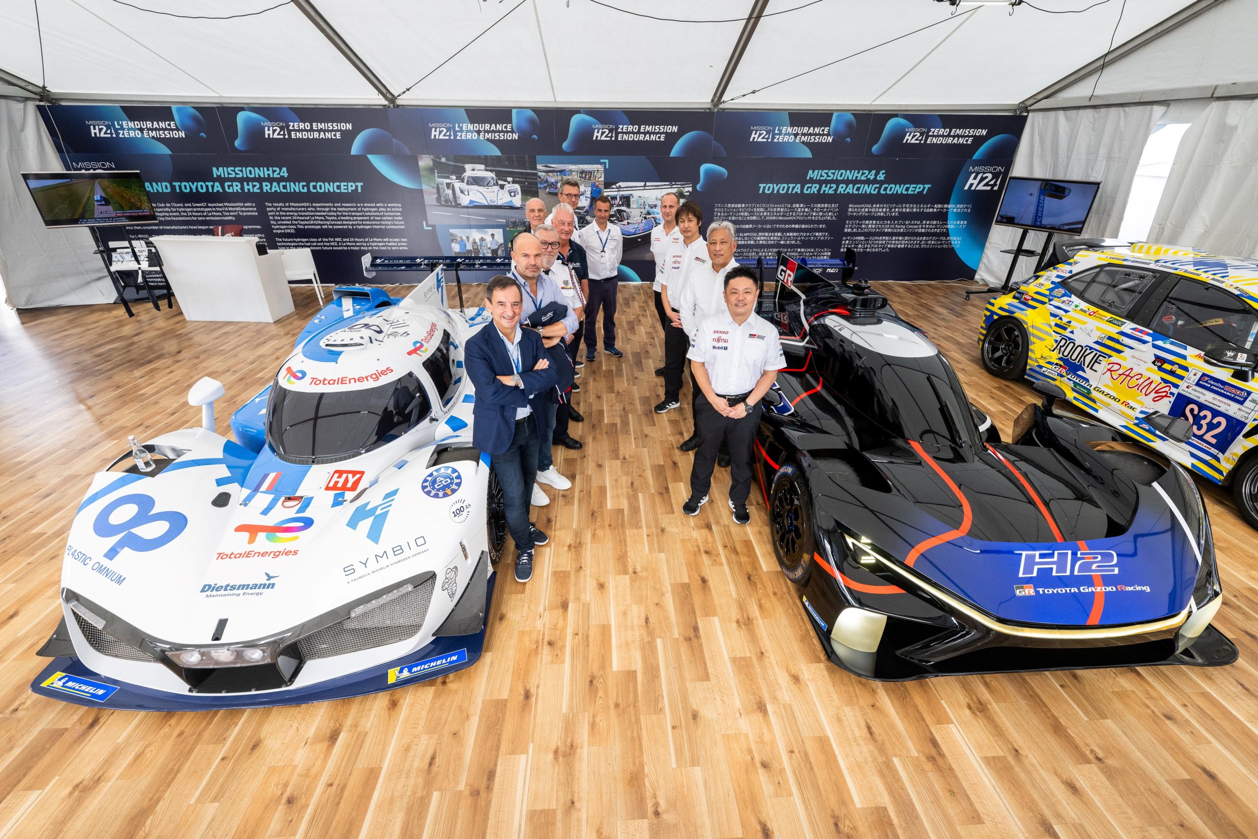 MissionH24, Toyota GR H2 Racing Concept, Bus Moving-e, Mirai Sport et… fusées H2 à Fuji - MissionH24